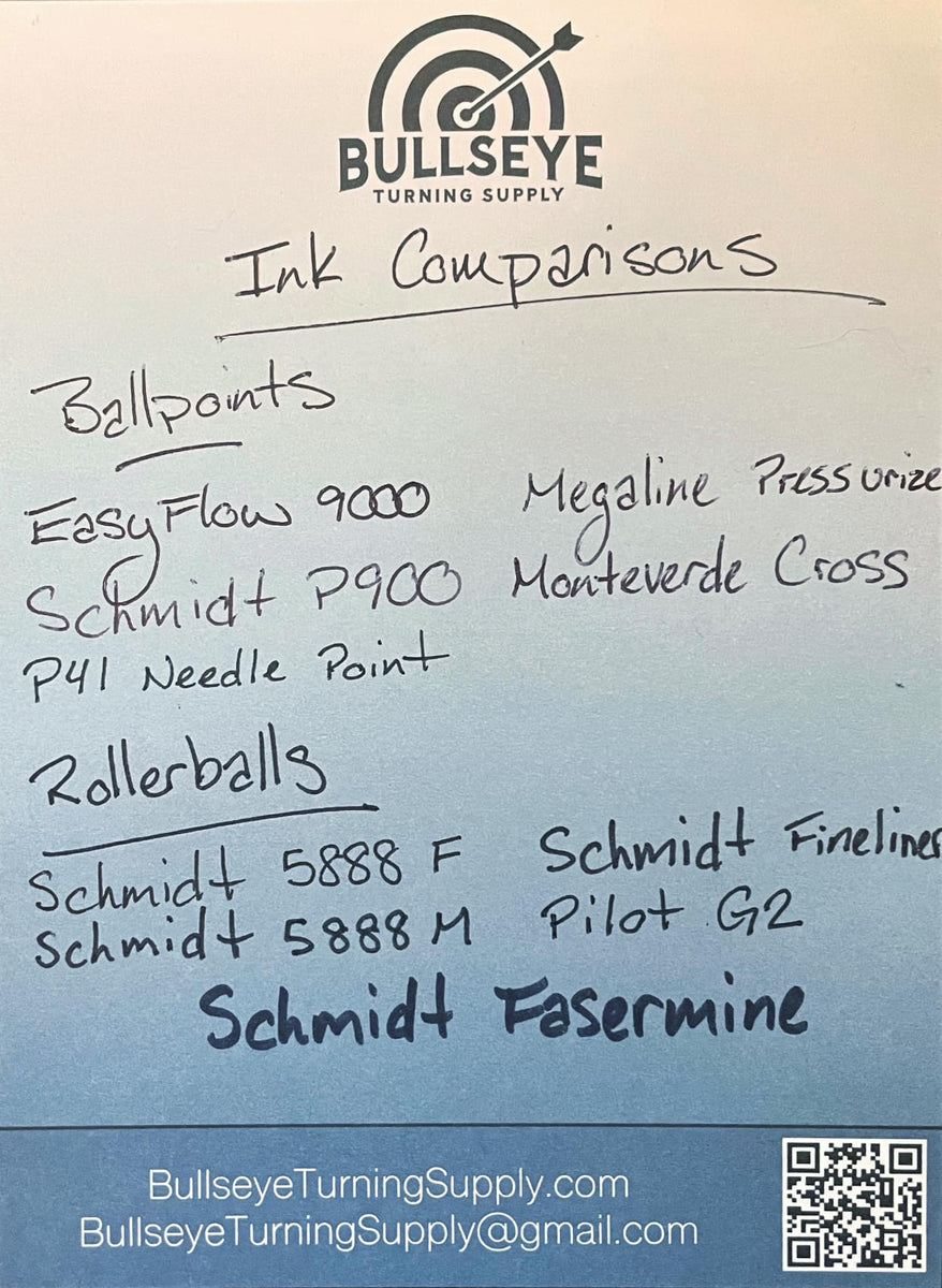 Schmidt® 5020 Fasermine Rollerball Refills | 10 Pack – Bullseye Turning ...